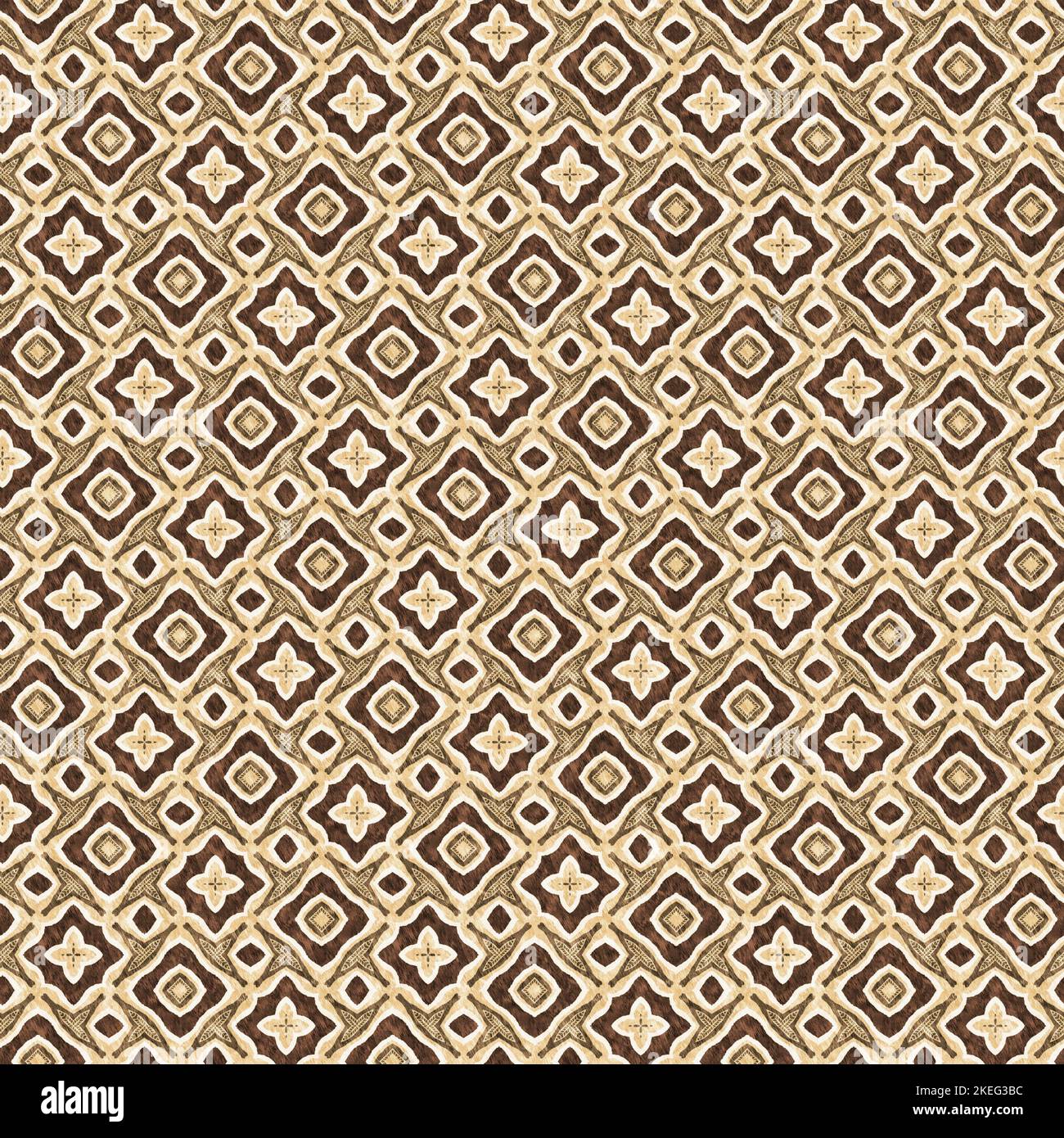 Mosaic geometric dark brown seamless texture pattern. Trendy ...
