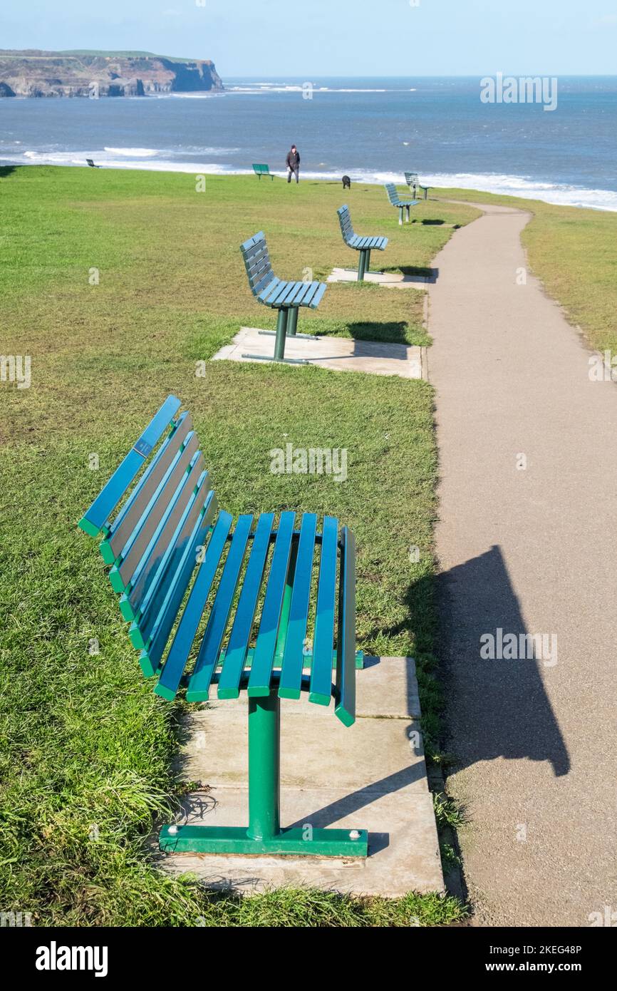 Whitby west cliff scarborough hi-res stock photography and images - Alamy