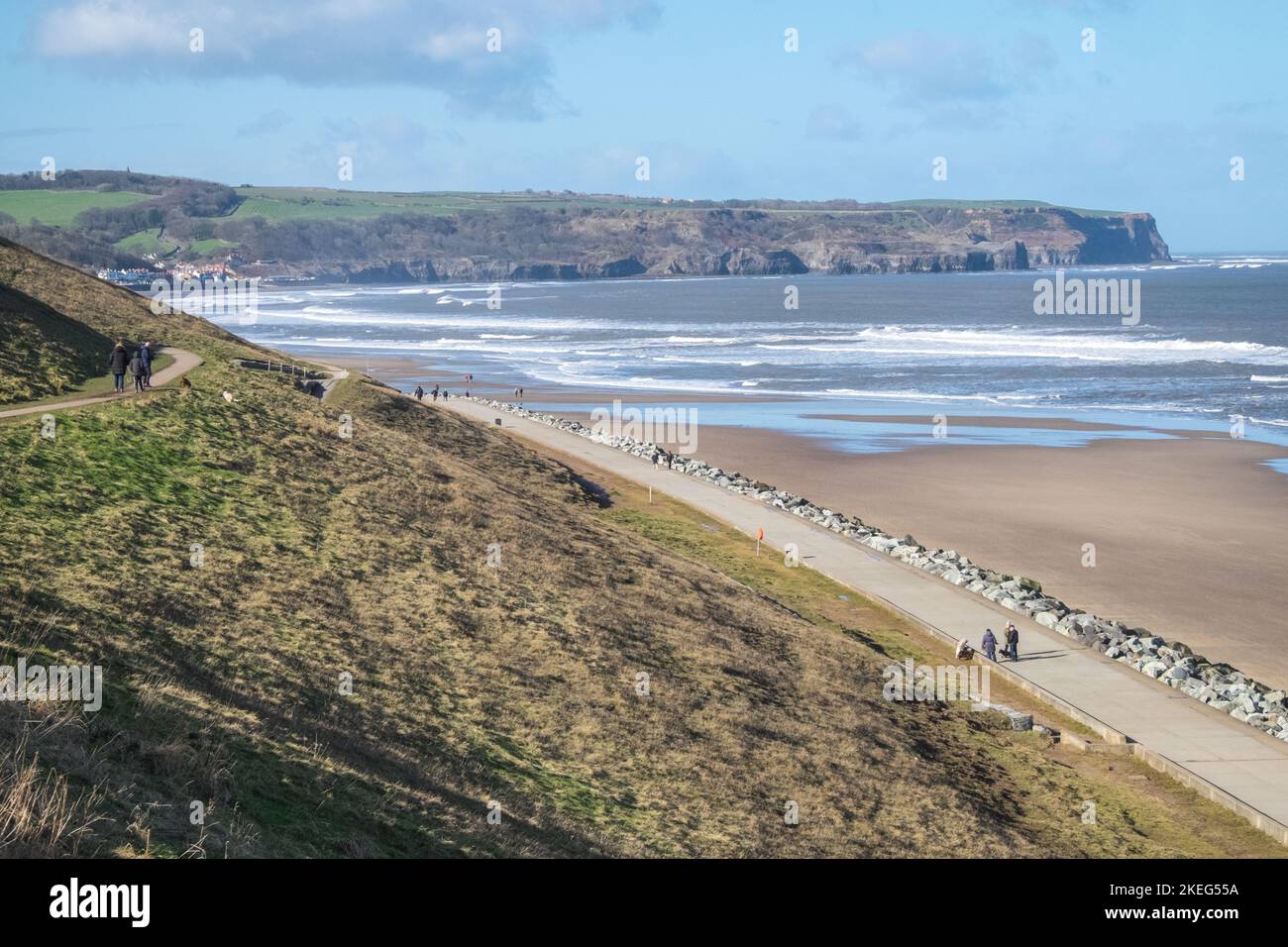 Whitby west cliff scarborough hi-res stock photography and images - Alamy
