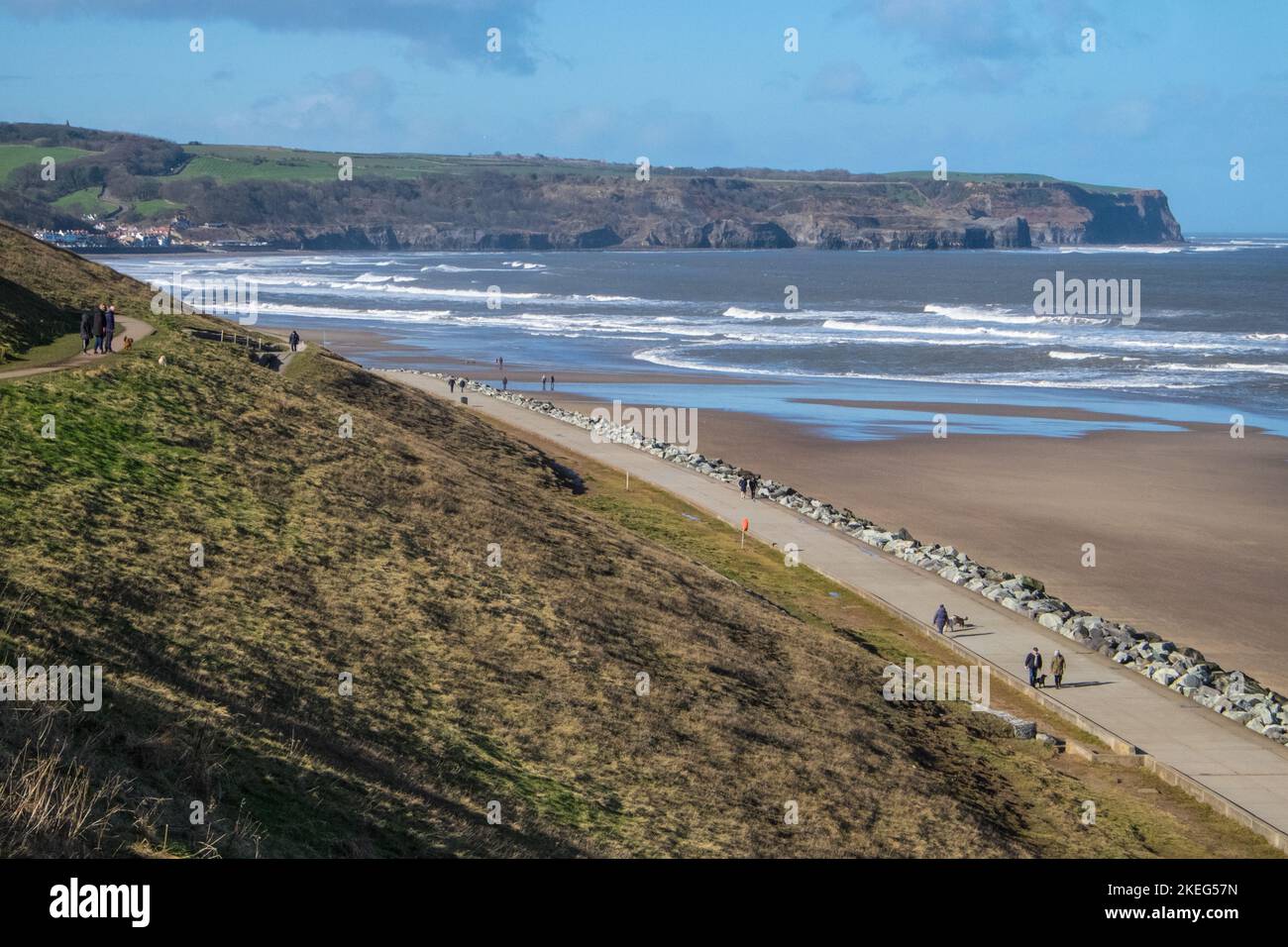 Whitby west cliff scarborough hi-res stock photography and images - Alamy