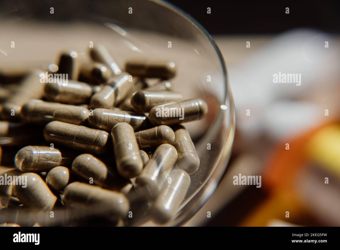 Tablets, capsules, antibiotics. Disease prevention. Treatment for colds ...