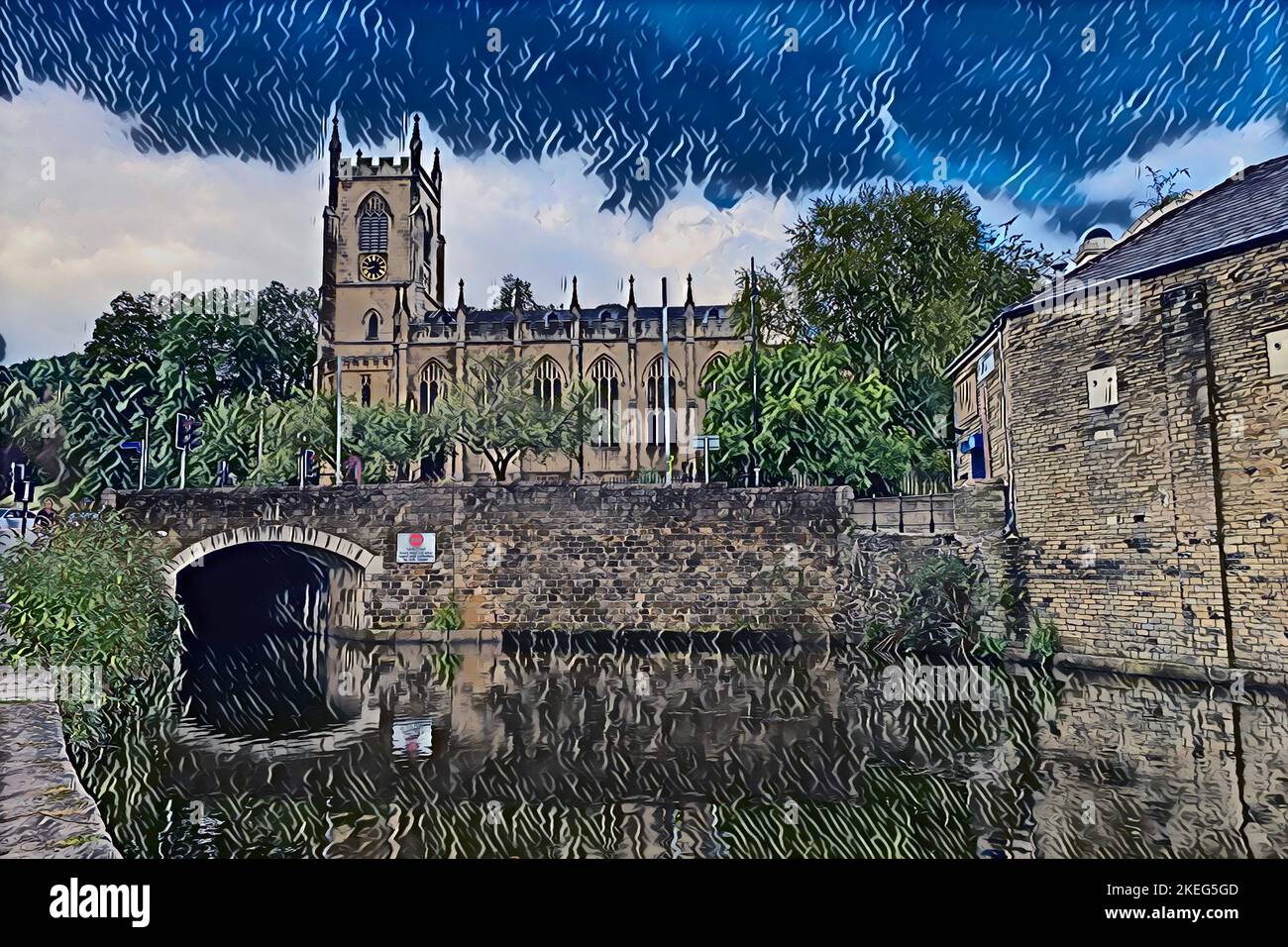 Rochdale town centre church hi-res stock photography and images - Alamy