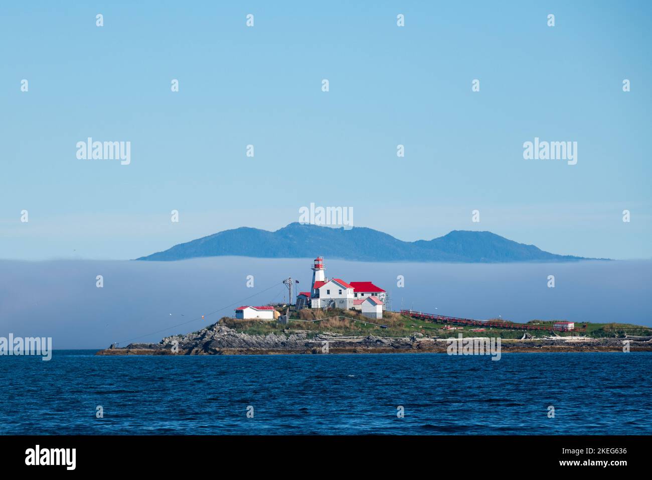 BC, Canada, Chatham Sound. Green Island Lighthouse, Established 1906 ...