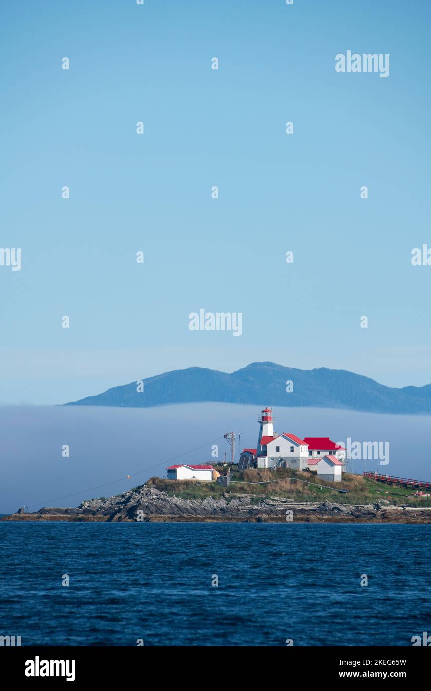 BC, Canada, Chatham Sound. Green Island Lighthouse, Established 1906 ...