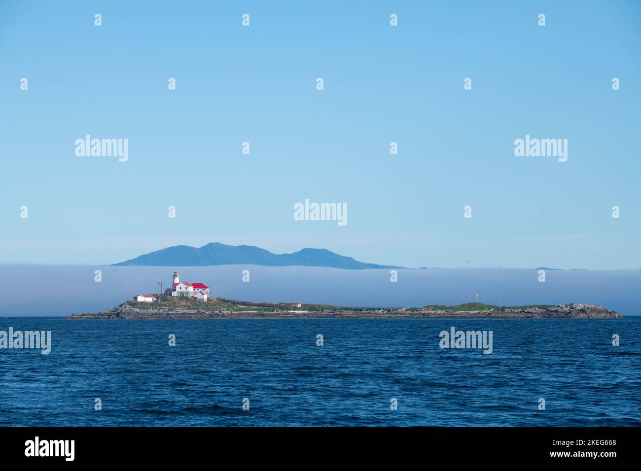 BC, Canada, Chatham Sound. Green Island Lighthouse, Established 1906 ...