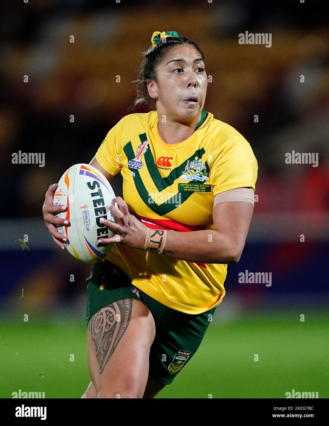 Australia's Shannon Mato during the Women's Rugby League World Cup ...