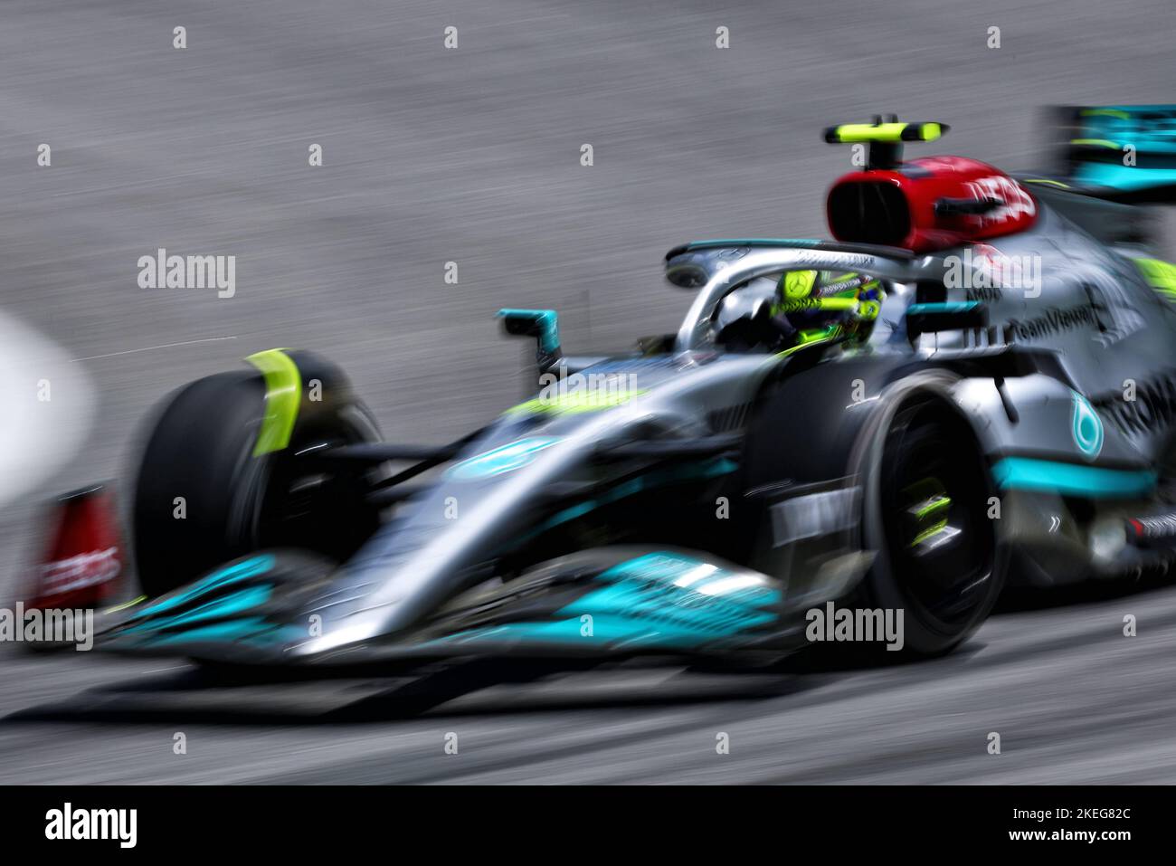 Sao Paulo, Brazil. 12th Nov, 2022. Lewis Hamilton (GBR) Mercedes AMG F1 ...