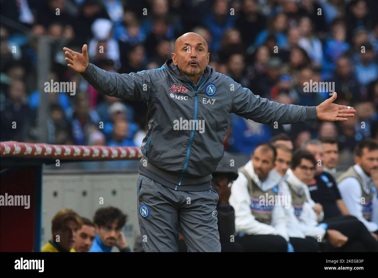 November 12, 2022, Naples, Italy: Luciano Spalletti Manager of SSC ...