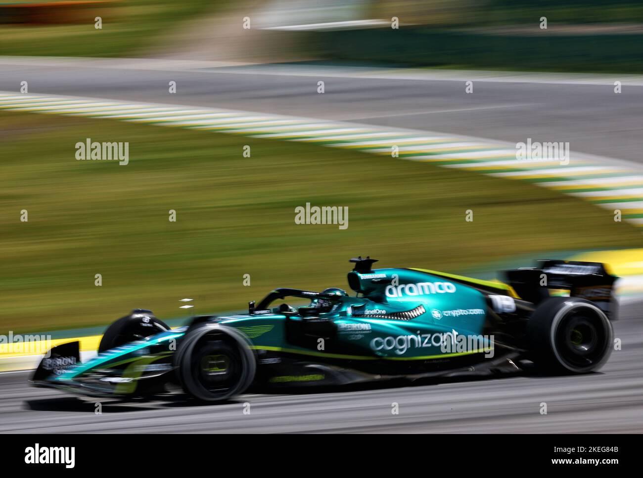 Sao Paulo, Brazil. 12th Nov, 2022. Lance Stroll (CDN) Aston Martin F1 ...