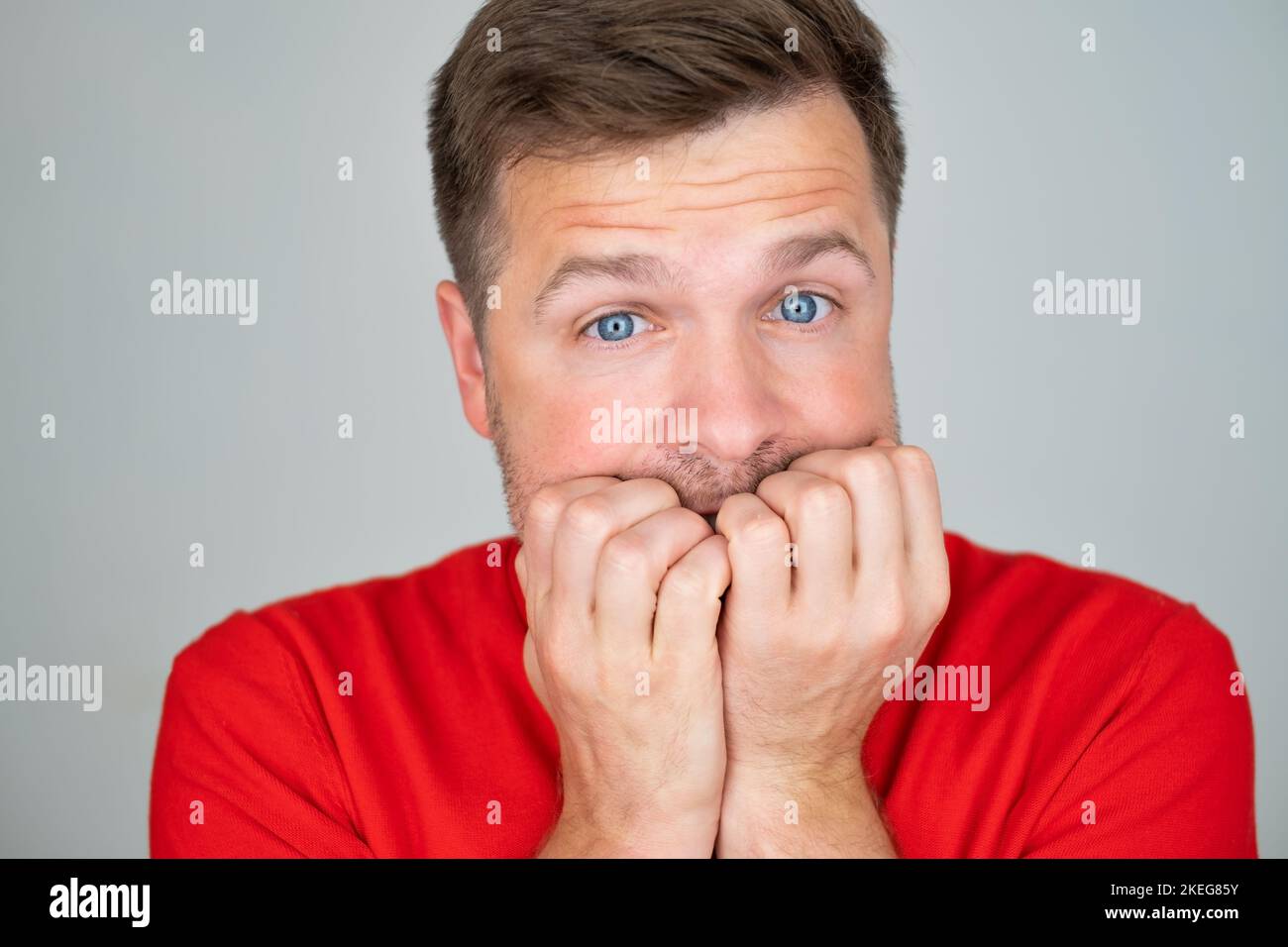 Paranoid man hi-res stock photography and images - Alamy