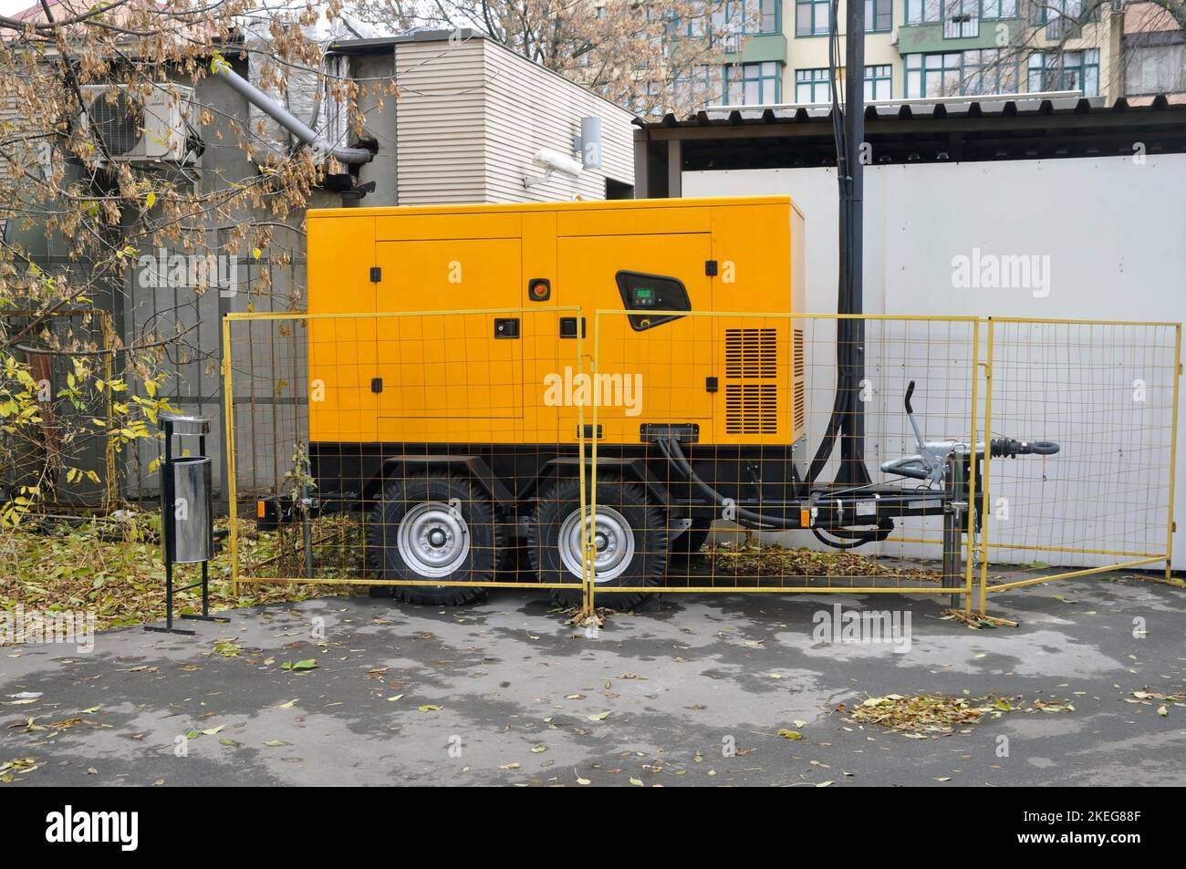 Mobile diesel generator for emergency power supply of residential ...