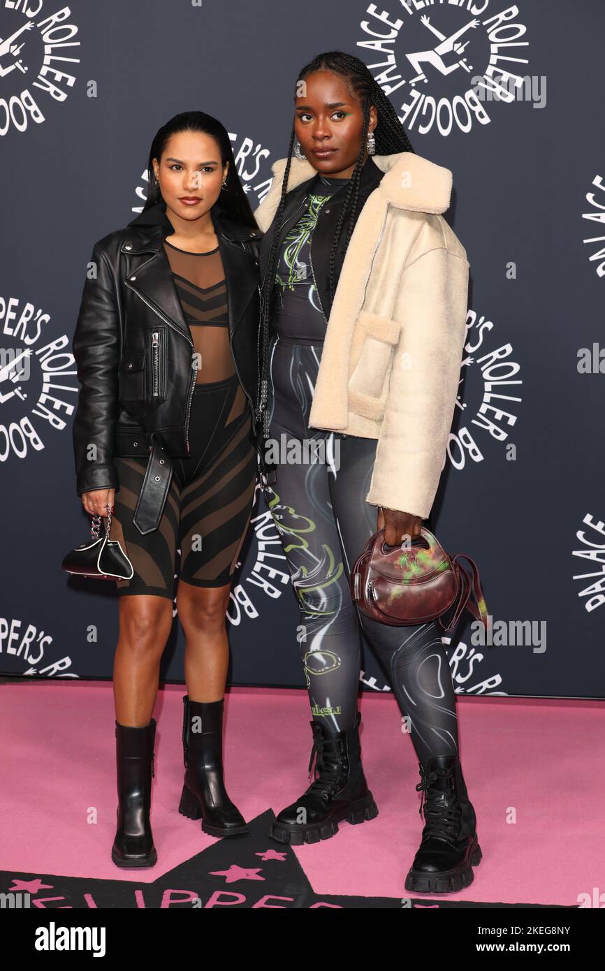 Saffron Hocking attends the Opening of Flipper's Roller Boogie Palace ...