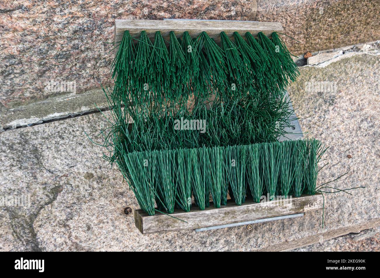 Helsinki, Finland - July 20, 2022: Pohjoissatama Harbor. Closeup, green ...