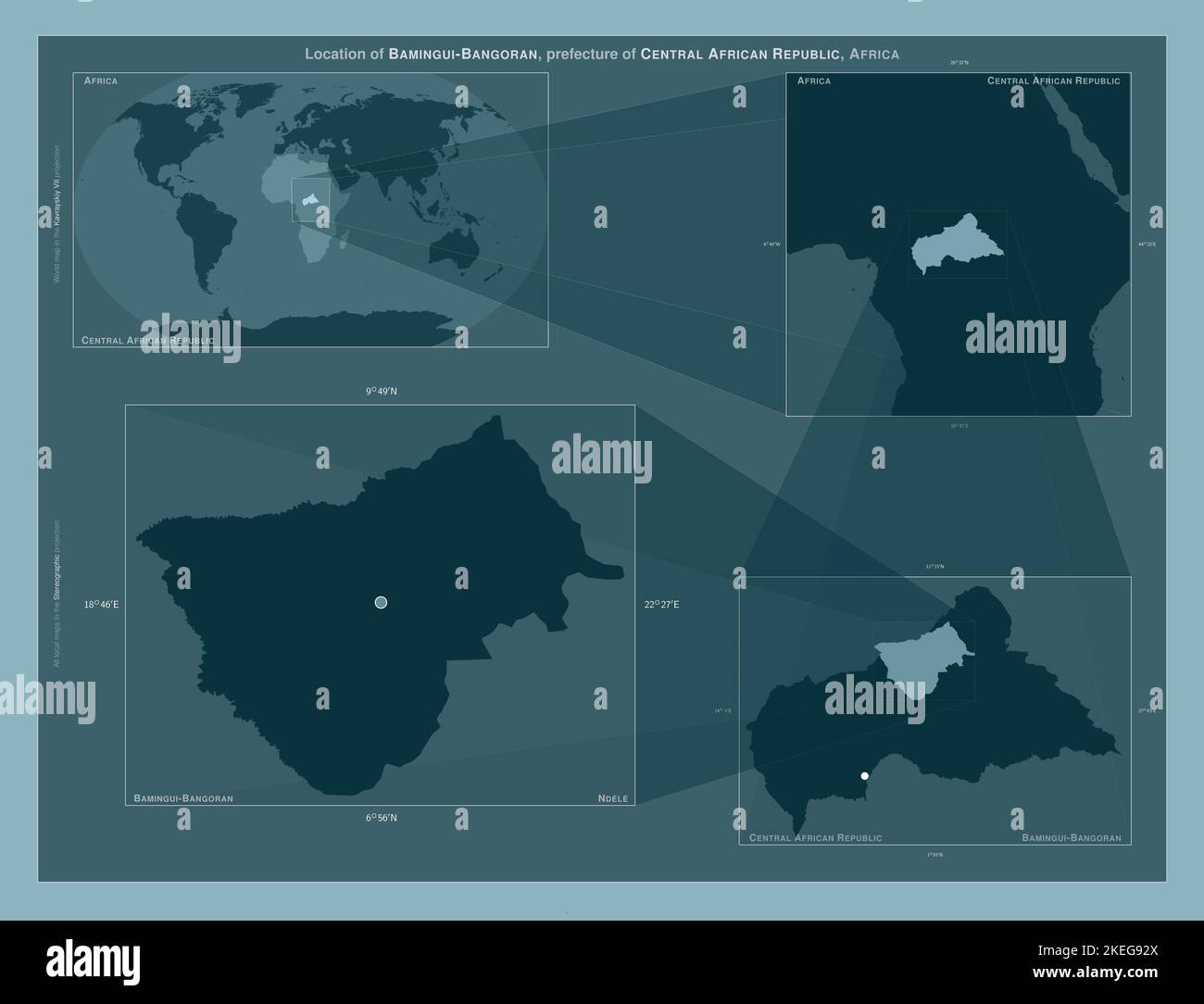 Bamingui-Bangoran, prefecture of Central African Republic. Diagram ...