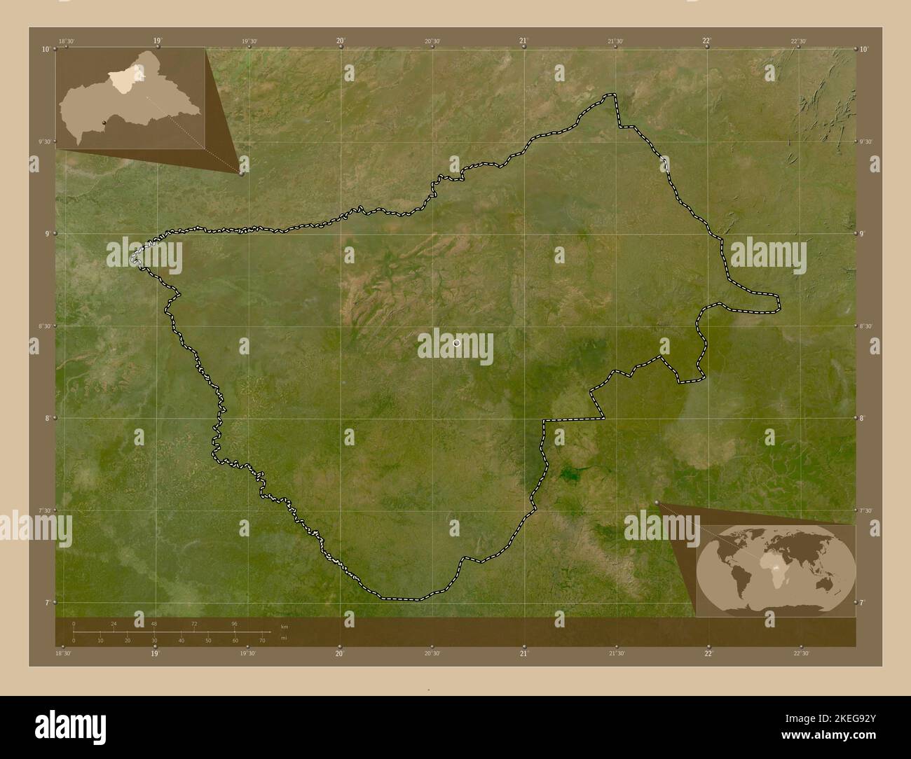 Bamingui-Bangoran, prefecture of Central African Republic. Low ...