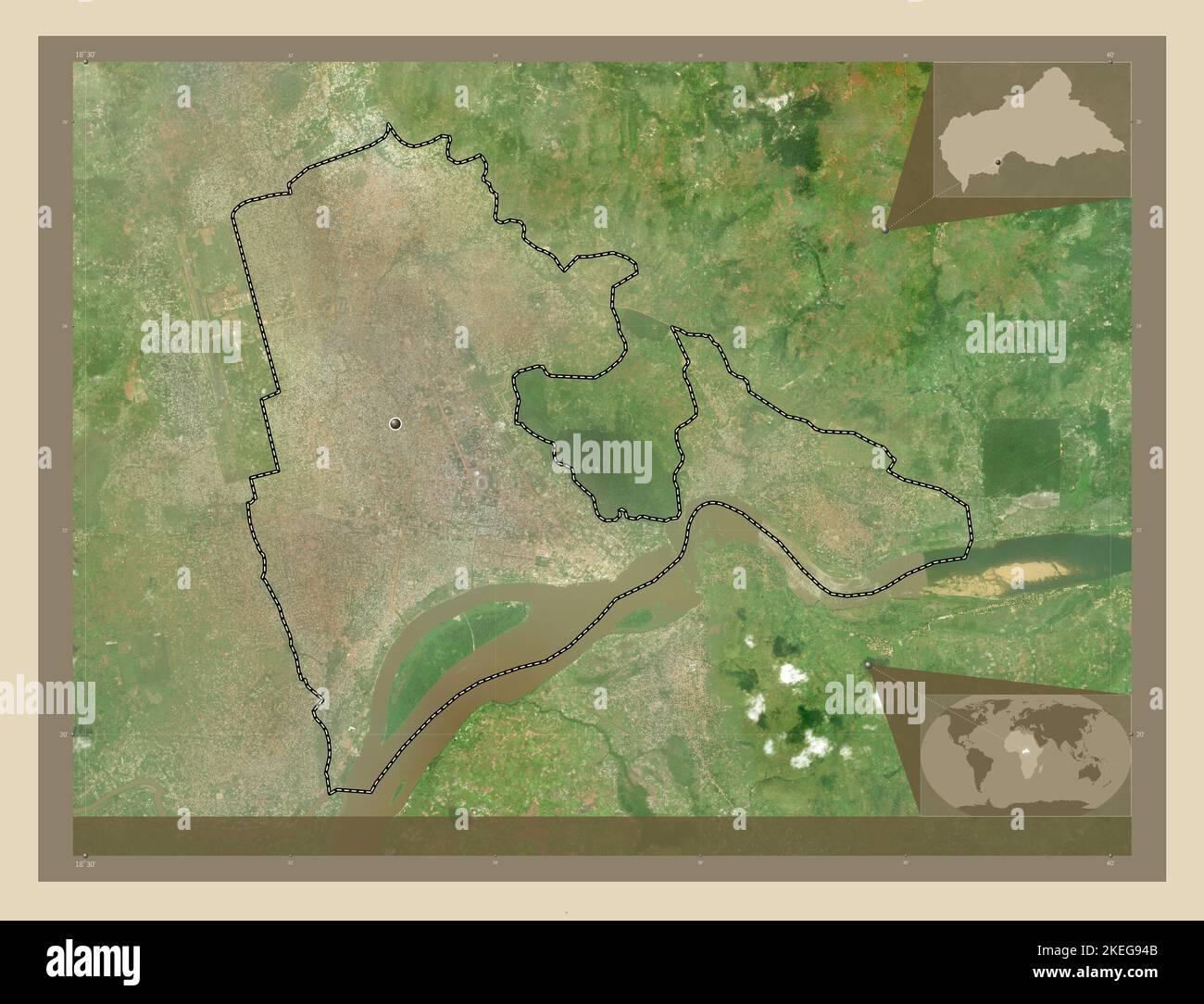 Bangui, autonomous commune of Central African Republic. High resolution ...