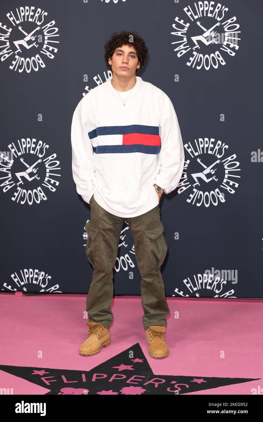 Vincent Rayvon attends the Opening of Flipper's Roller Boogie Palace in ...