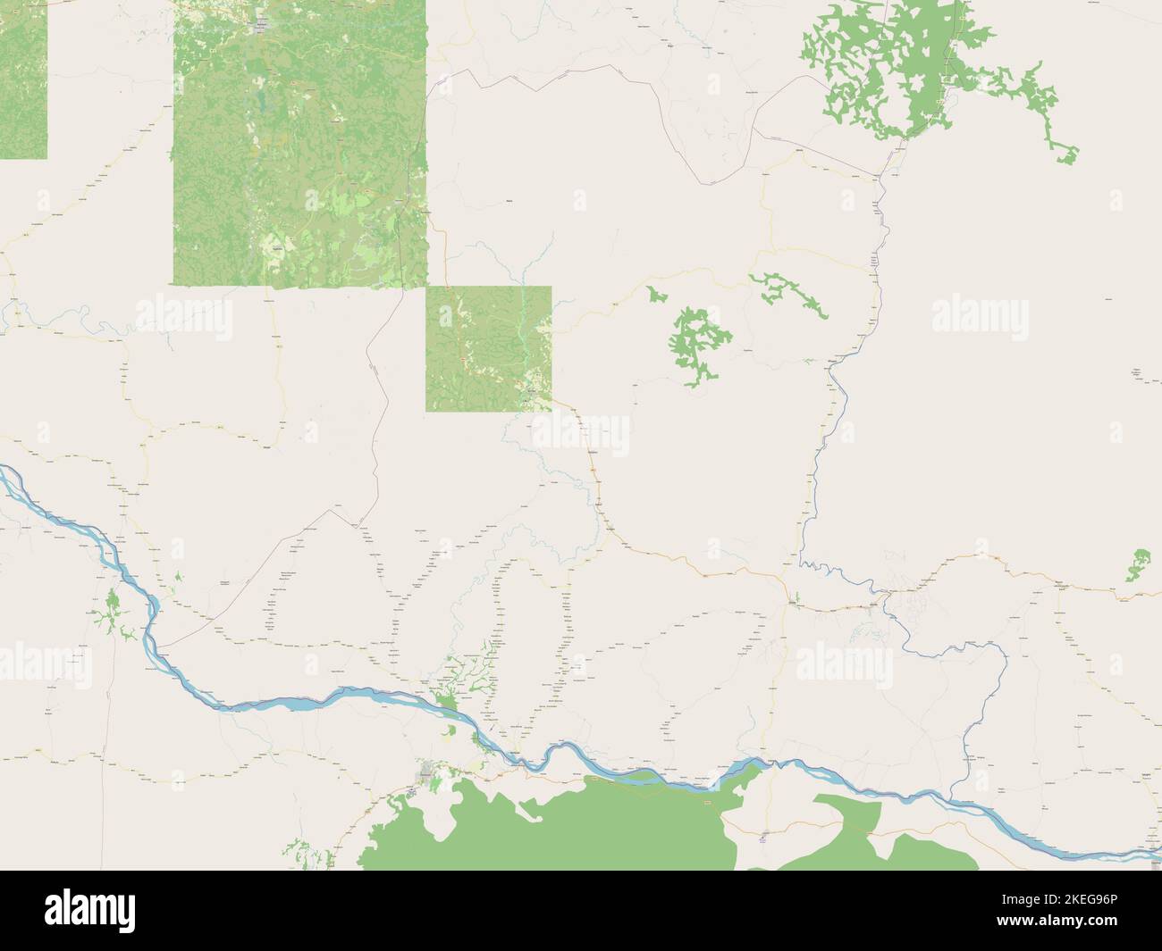 Basse-Kotto, prefecture of Central African Republic. Open Street Map ...