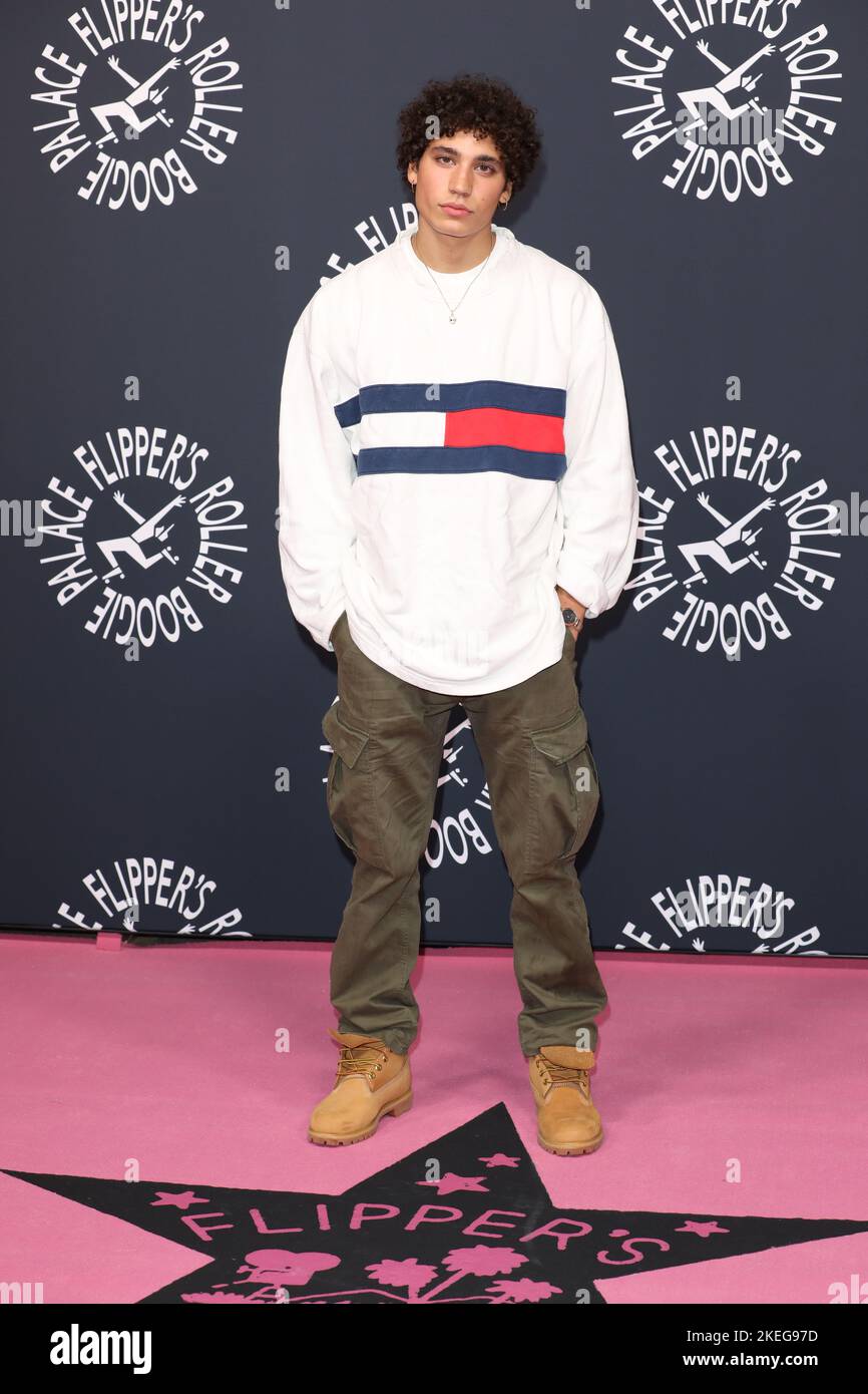 Vincent Rayvon attends the Opening of Flipper's Roller Boogie Palace in ...