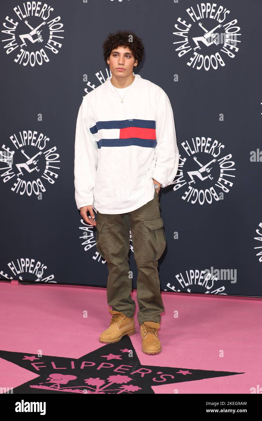 Vincent Rayvon attends the Opening of Flipper's Roller Boogie Palace in ...