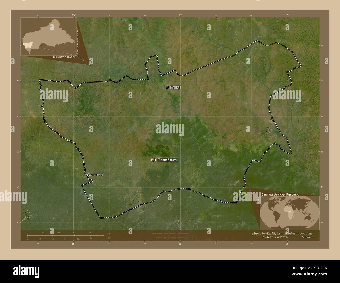 Mambere kadei map hi-res stock photography and images - Alamy
