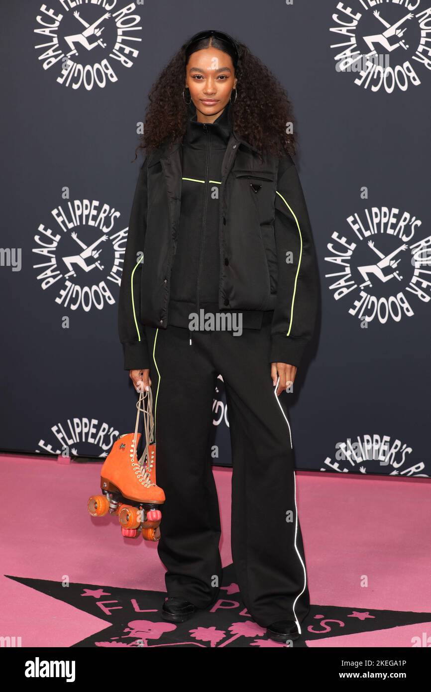 Cheyenne Maya-Carty attends the Opening of Flipper's Roller Boogie ...