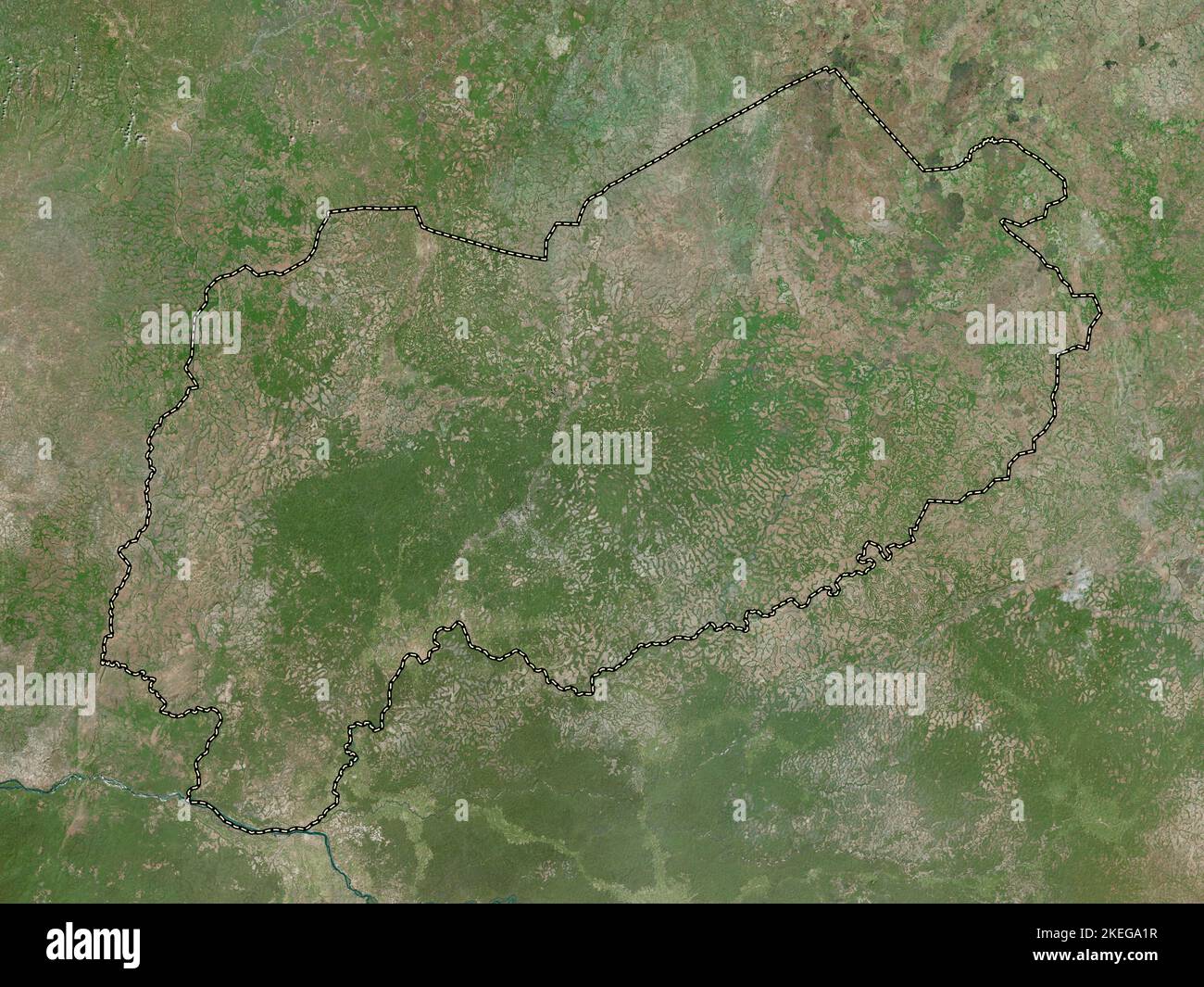 Mbomou, prefecture of Central African Republic. High resolution ...