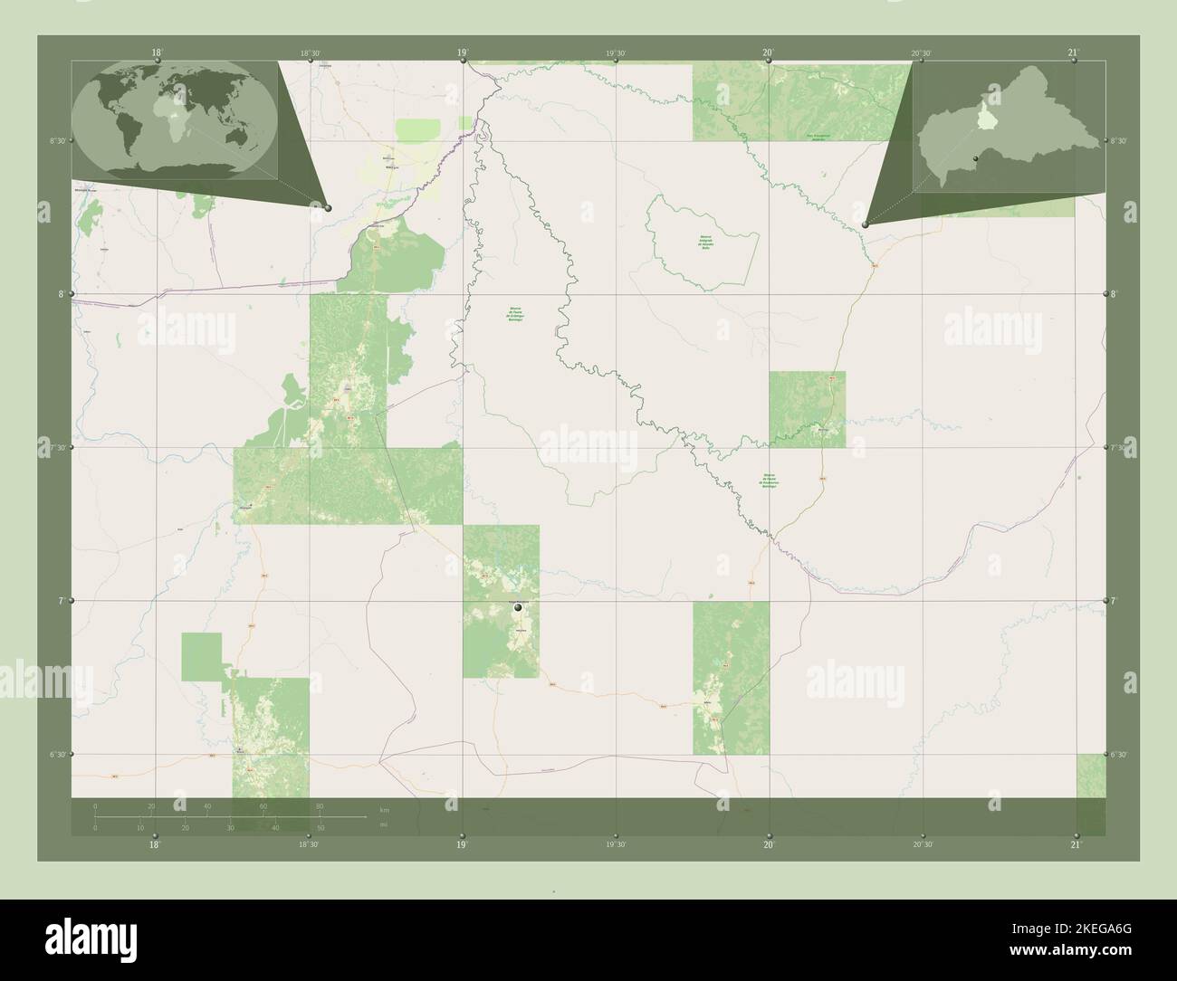 Nana-Grebizi, economic prefecture of Central African Republic. Open ...
