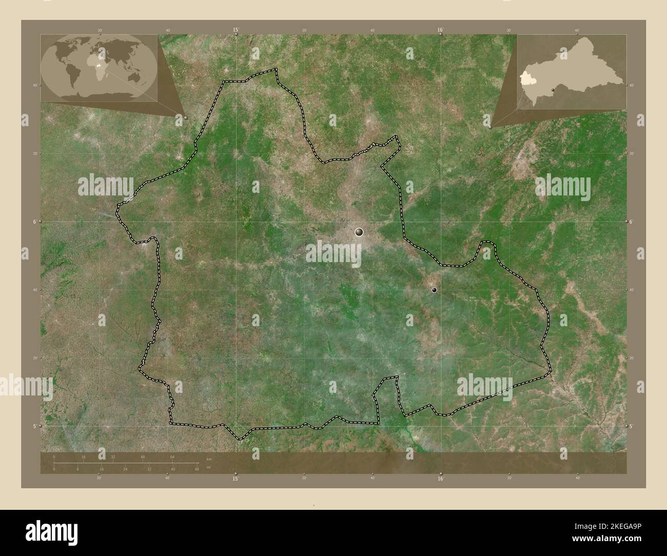 Nana-Mambere, prefecture of Central African Republic. High resolution ...