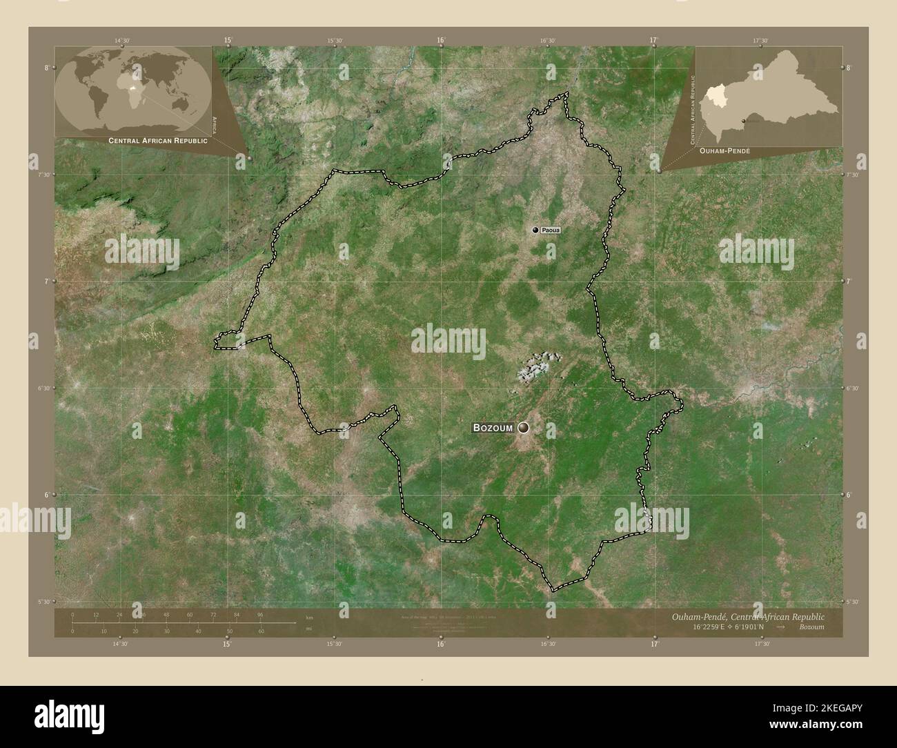 Ouham-Pende, prefecture of Central African Republic. High resolution ...