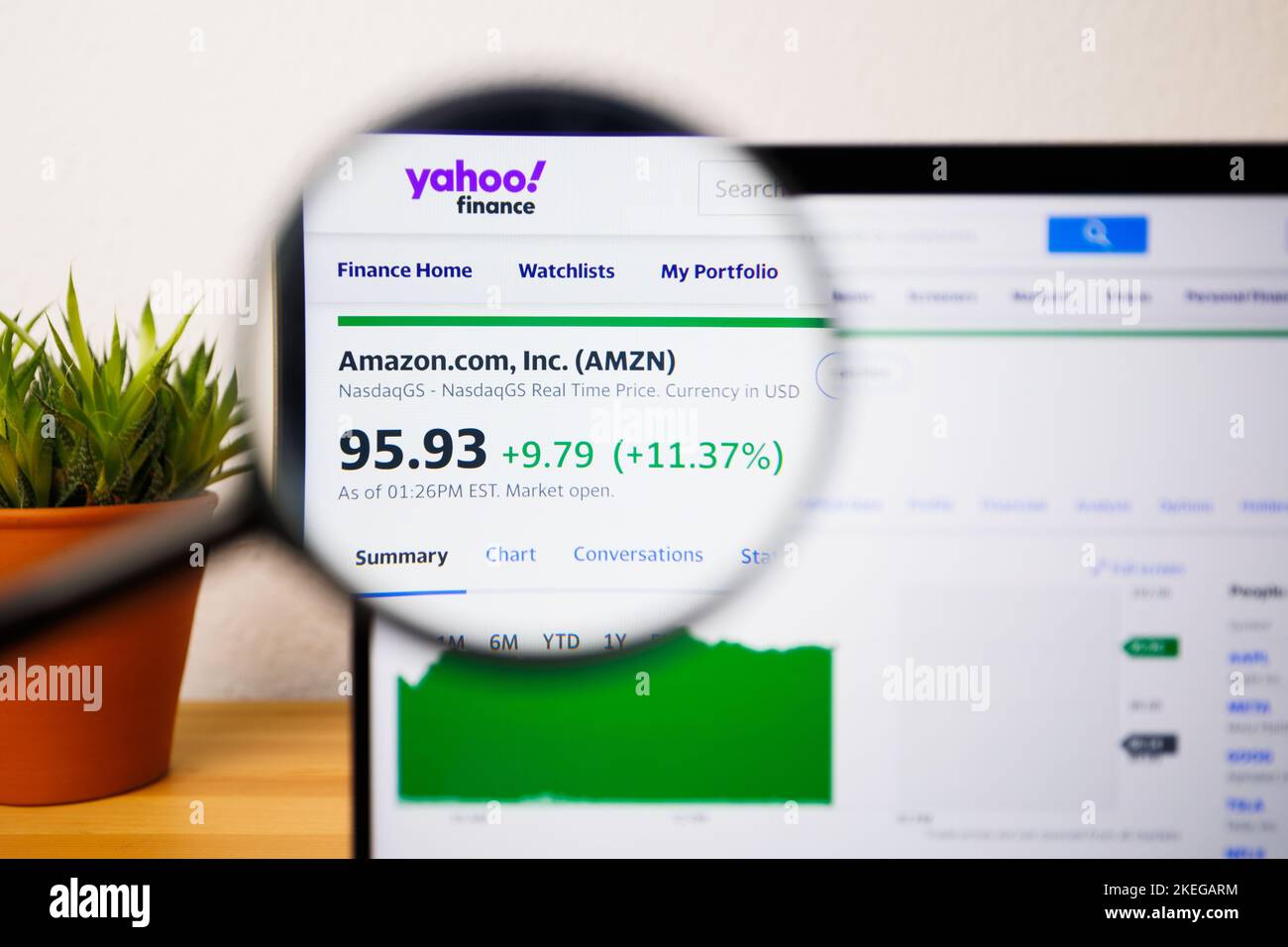 Amazon logo stock price hi-res stock photography and images - Alamy