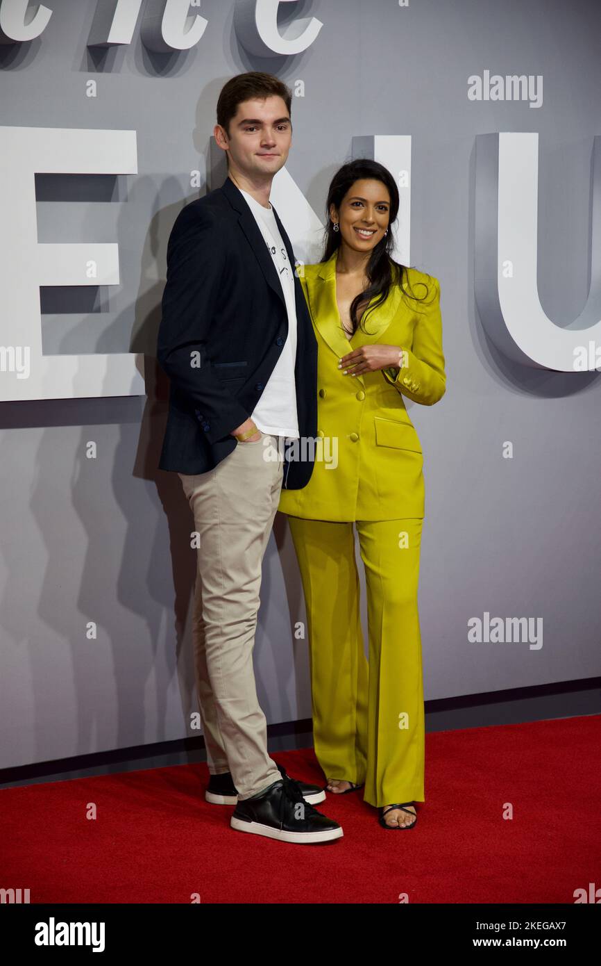 Henry Bird, Crystelle Pereira. UK Premiere of "The Menu," BFI Southbank ...