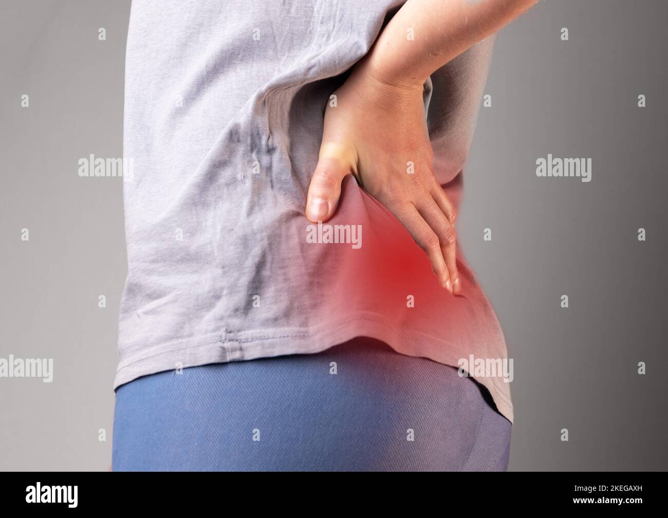 Loin hurting, backache, pain. Back ache, spine chronic disease, injury ...