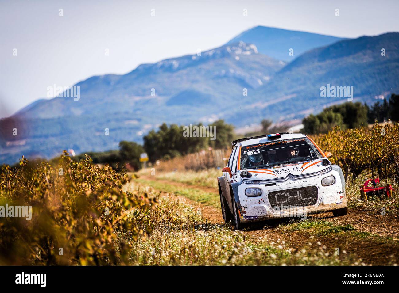 15 LAFAY Pierre, AUBEUF Benjamin, Citroën C3 Rally2, action during the Rallye Terre de Vaucluse ...