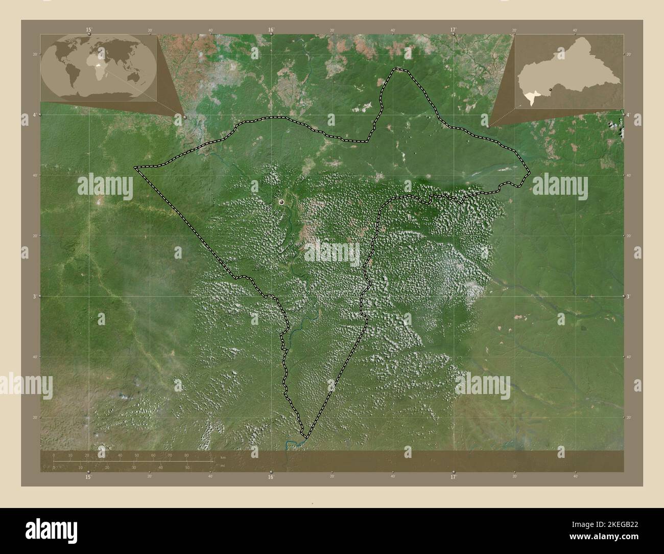 Sangha-Mbaere, economic prefecture of Central African Republic. High ...