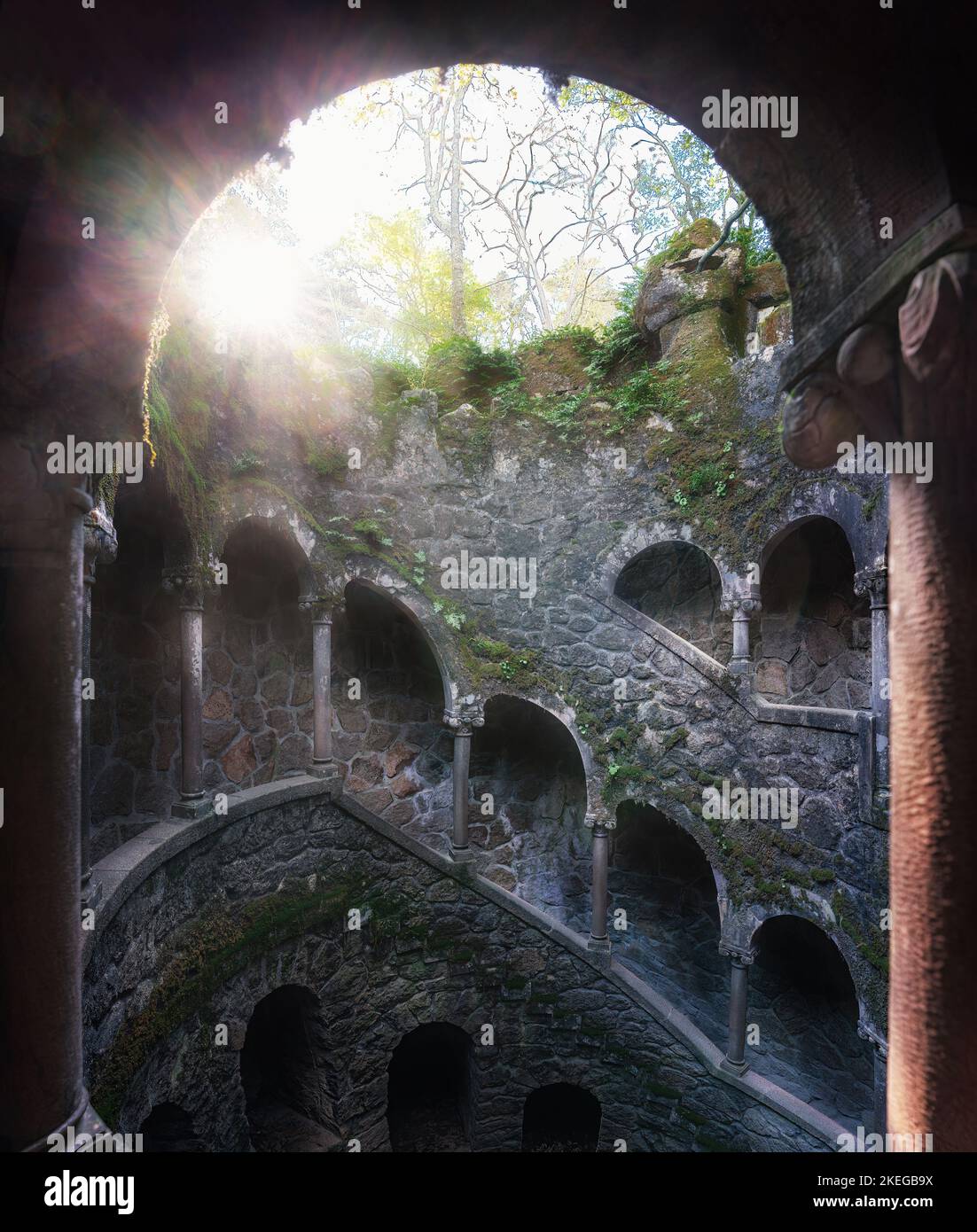 Initiation Well at Quinta da Regaleira - Sintra, Portugal Stock Photo ...