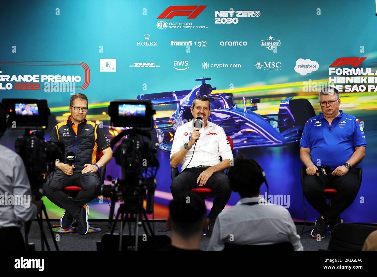 FIA presse conference with from left to right: (L to R): Andreas Seidl ...