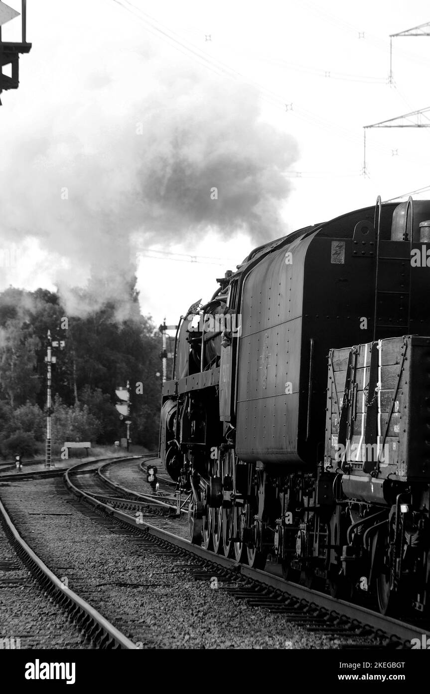 "92212" running as "92178" at Swithland Sidings with a mixed goods ...