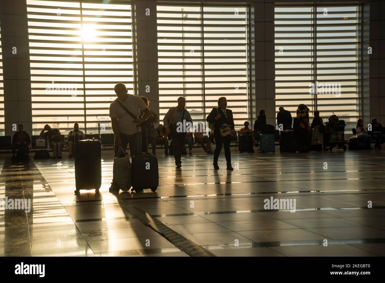 Antalya, Turkey - October 28, 2022: Passengers waiting to board a plane ...