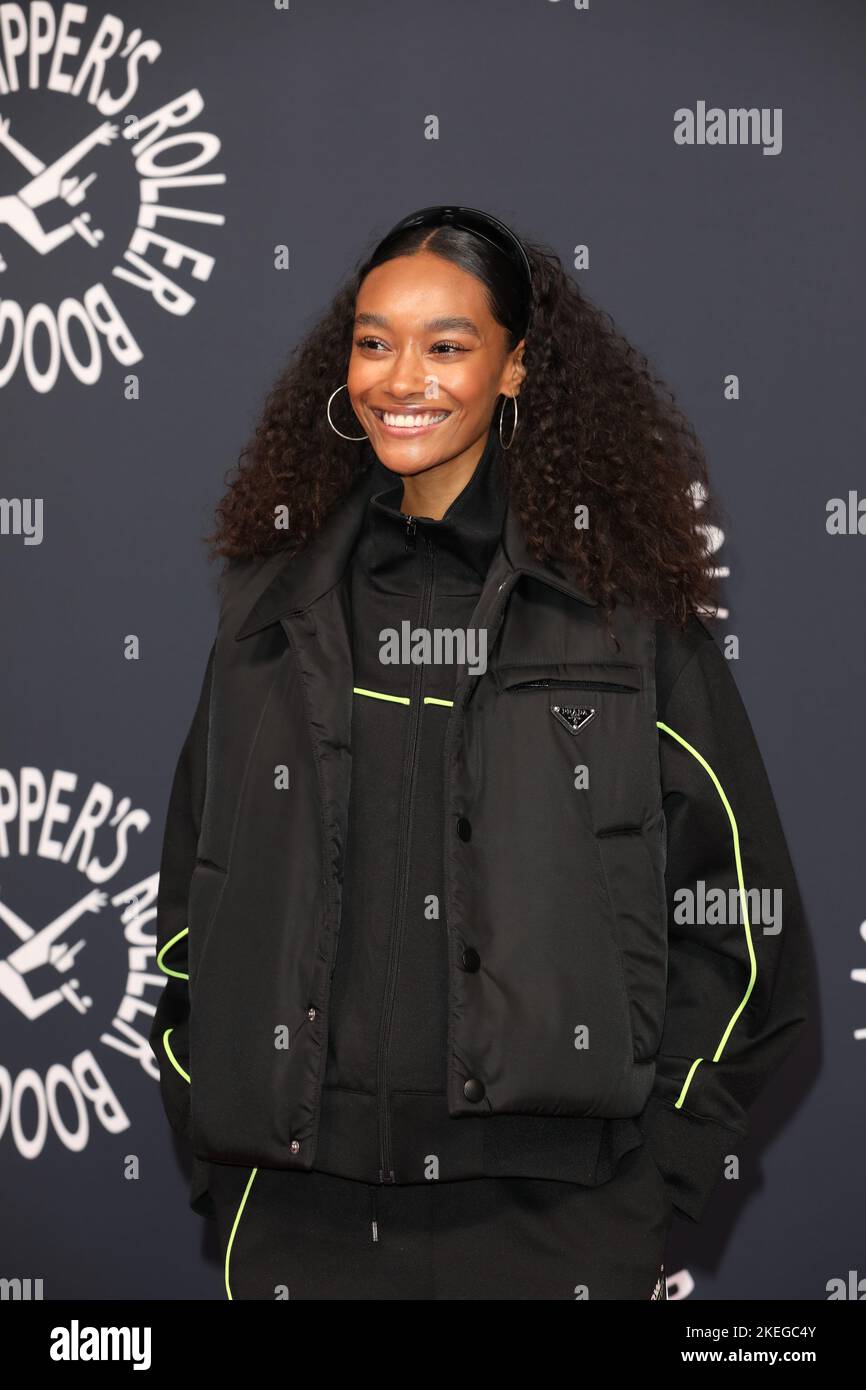 Cheyenne Maya-Carty attends the Opening of Flipper's Roller Boogie ...
