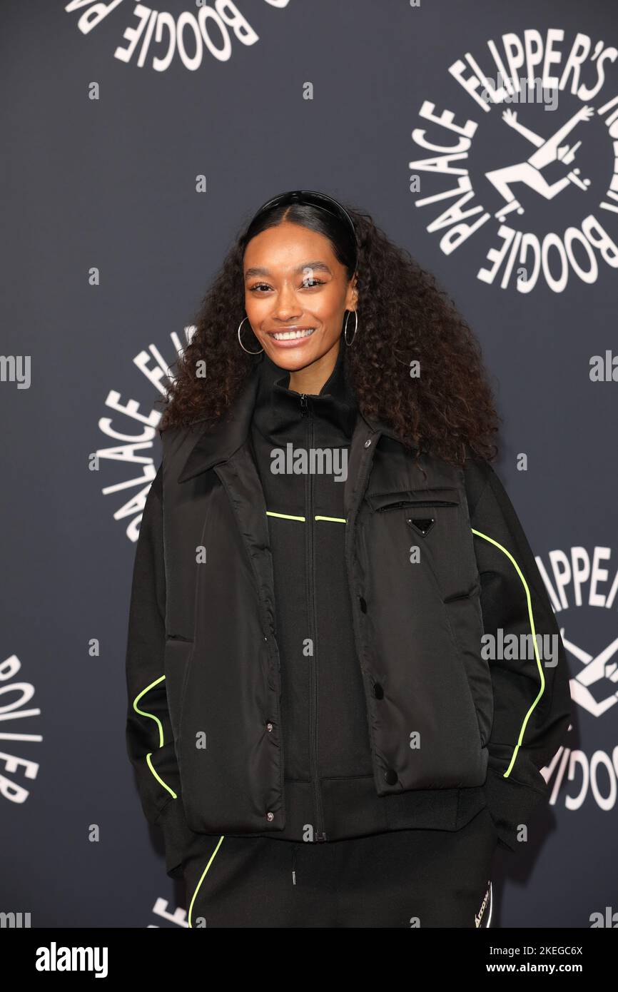 Cheyenne Maya-Carty attends the Opening of Flipper's Roller Boogie ...