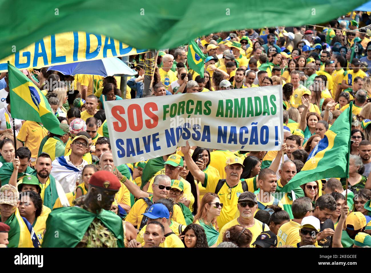 Demonstration against fraud in Brazil's electronic voting machines in ...