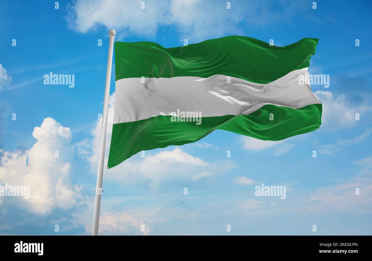 Top view of flag Cesar, Colombia. Colombian patriot and travel concept ...