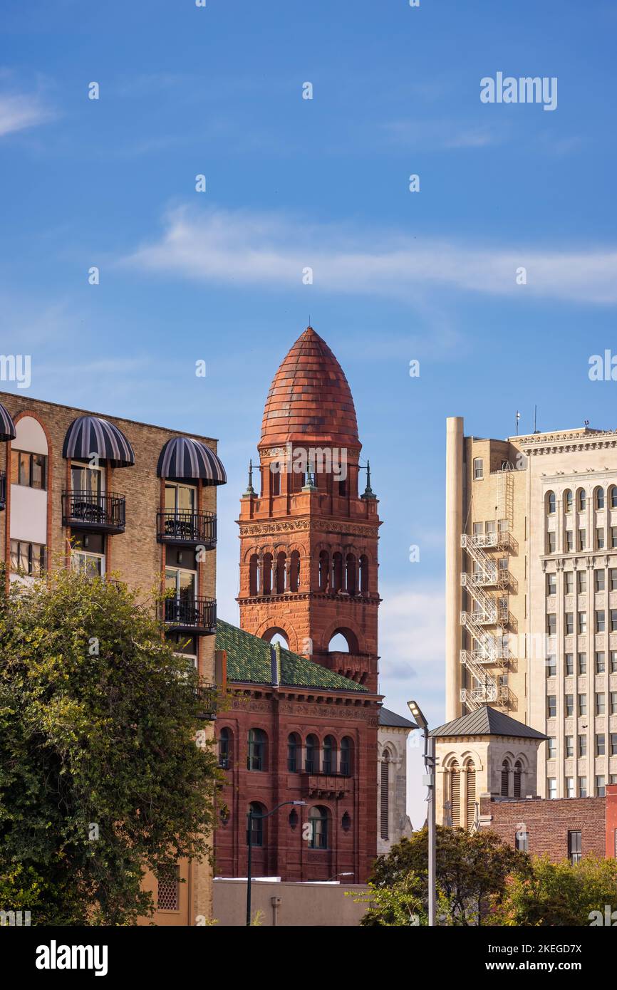 San Antonio, Texas scene with buildings on a beautiful summer day Stock ...