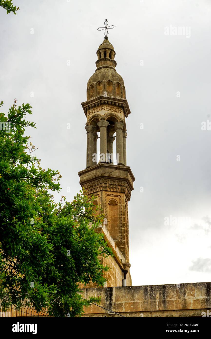 A Mor Saint Barsavmo church building facade in Midyat Stock Photo - Alamy
