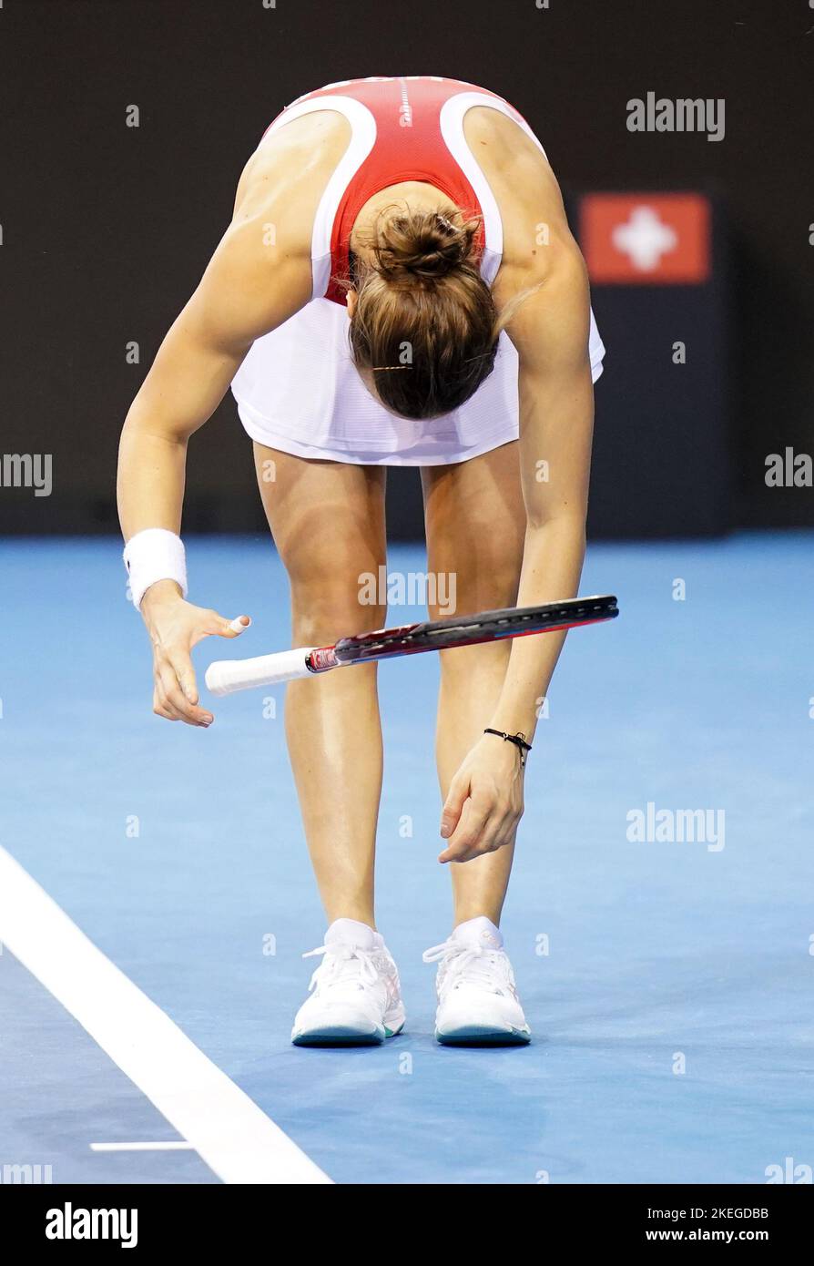 Switzerland’s Viktorija Golubic during the semi-final match of the ...