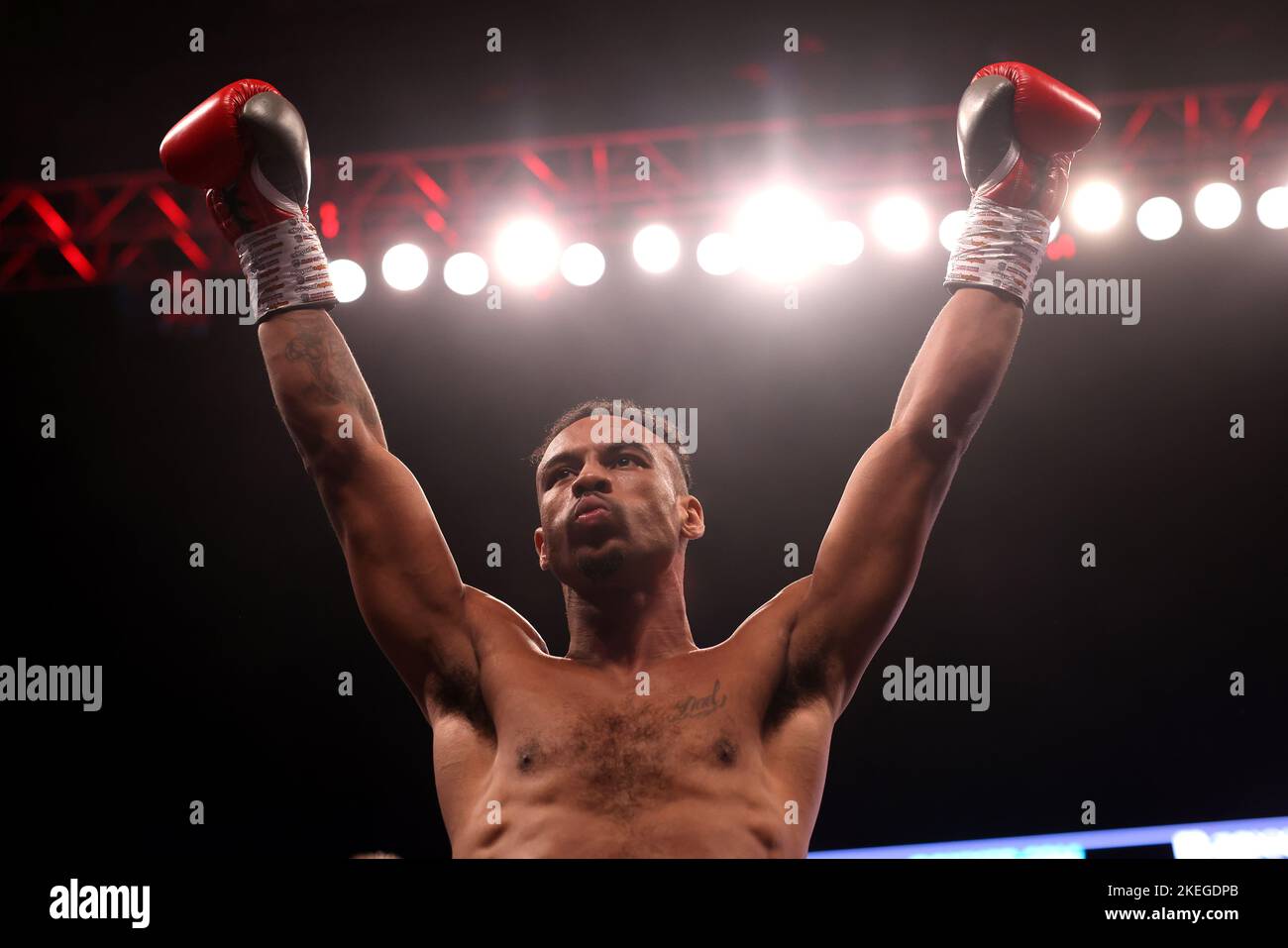 Tyler Denny before the middle-weight bout against Bradley Rea at the AO ...