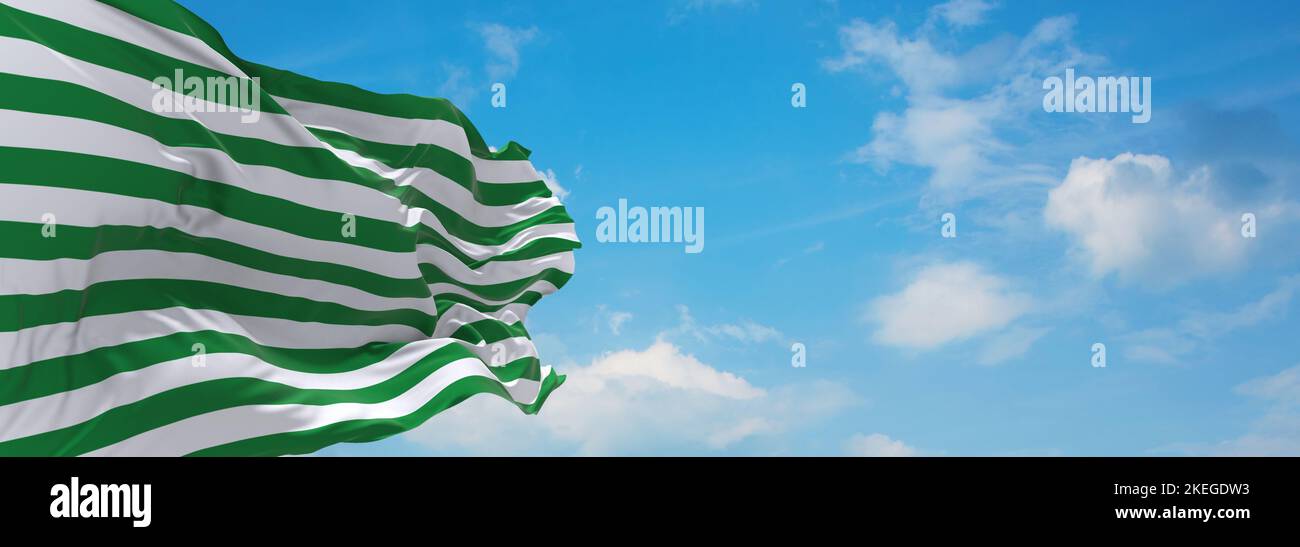 Top view of flag Meta, Colombia. Colombian patriot and travel concept ...