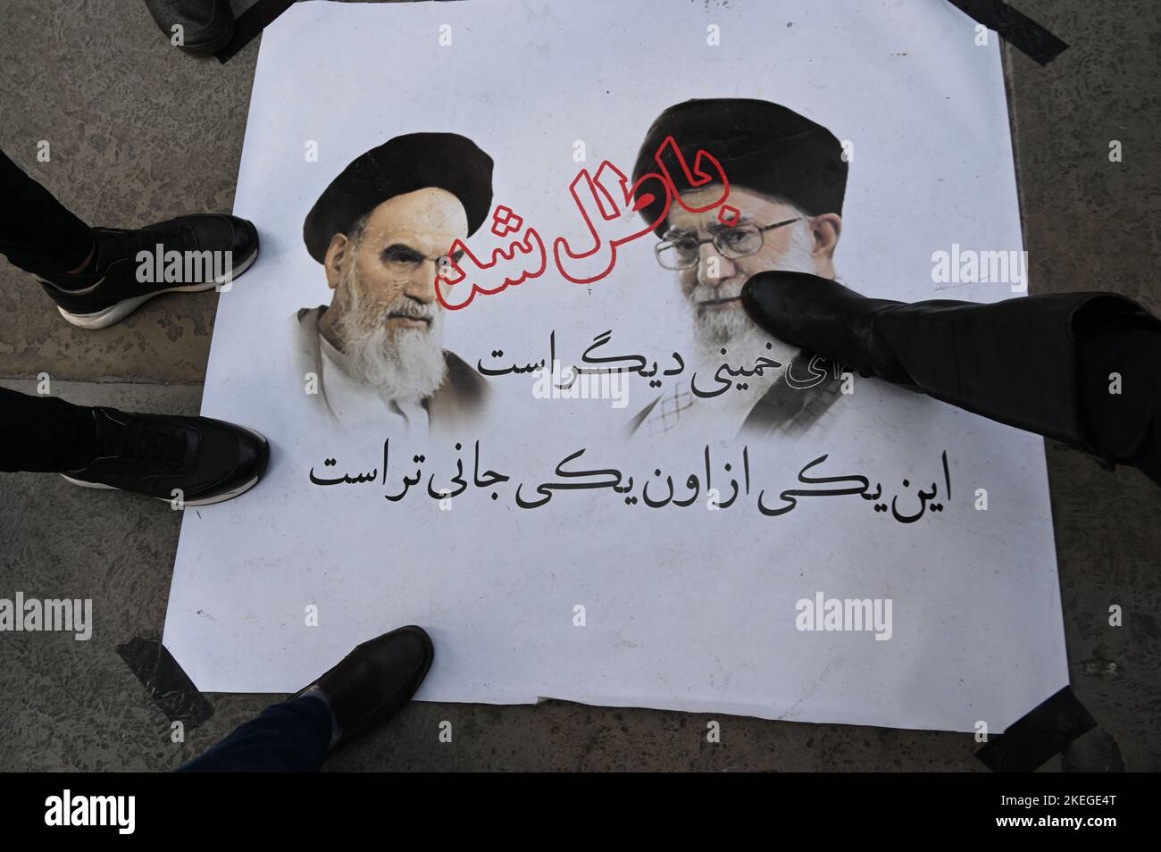 London, UK. 12th Nov, 2022. Hundreds of Iranian demonstration 'Free ...