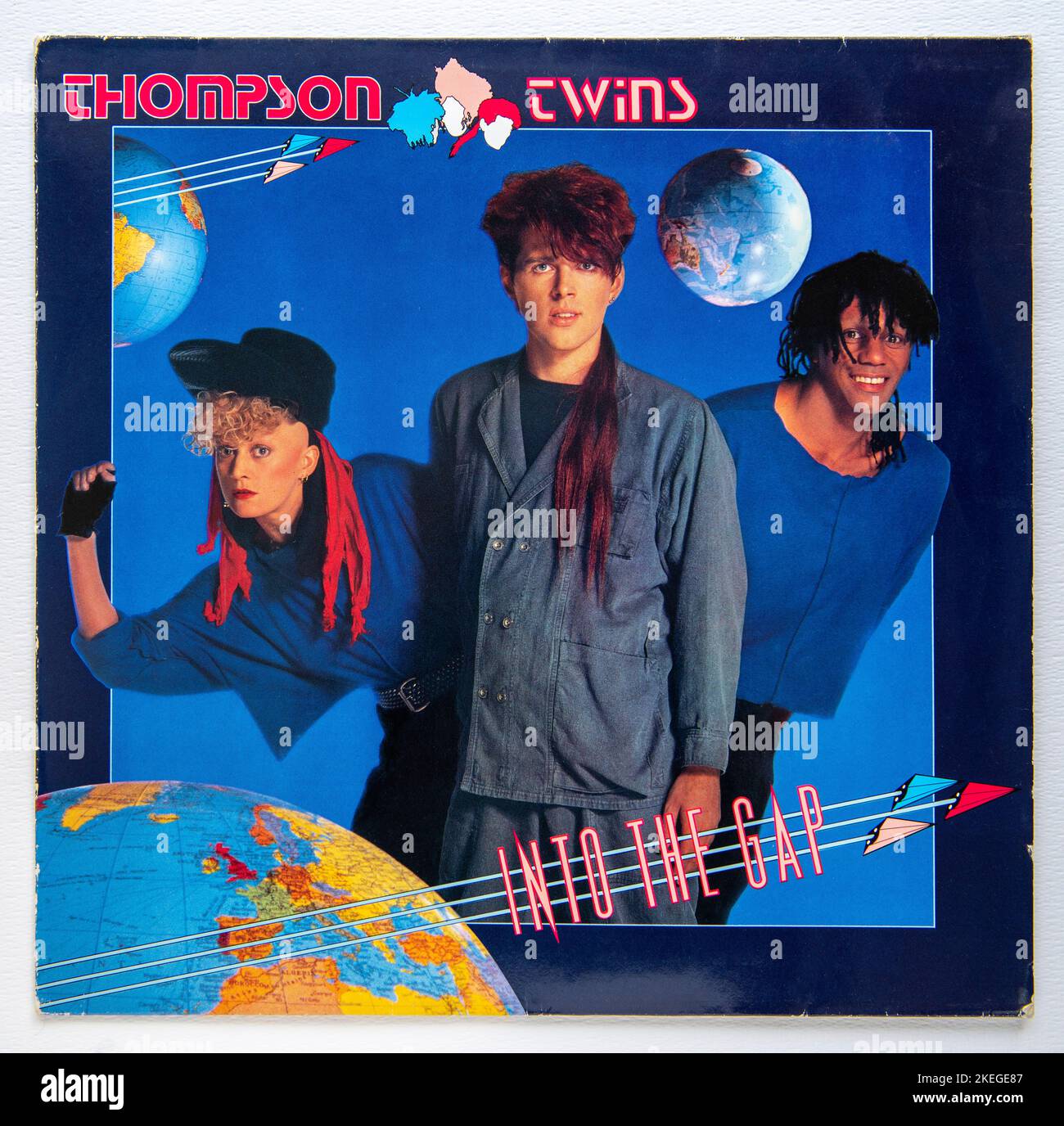 LP cover of Into the Gap, the fourth studio album by The Thompson Twins ...
